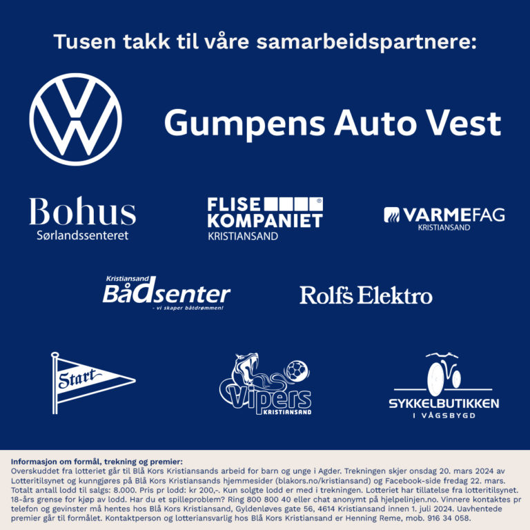 Billotteri - Blå Kors Kristiansand