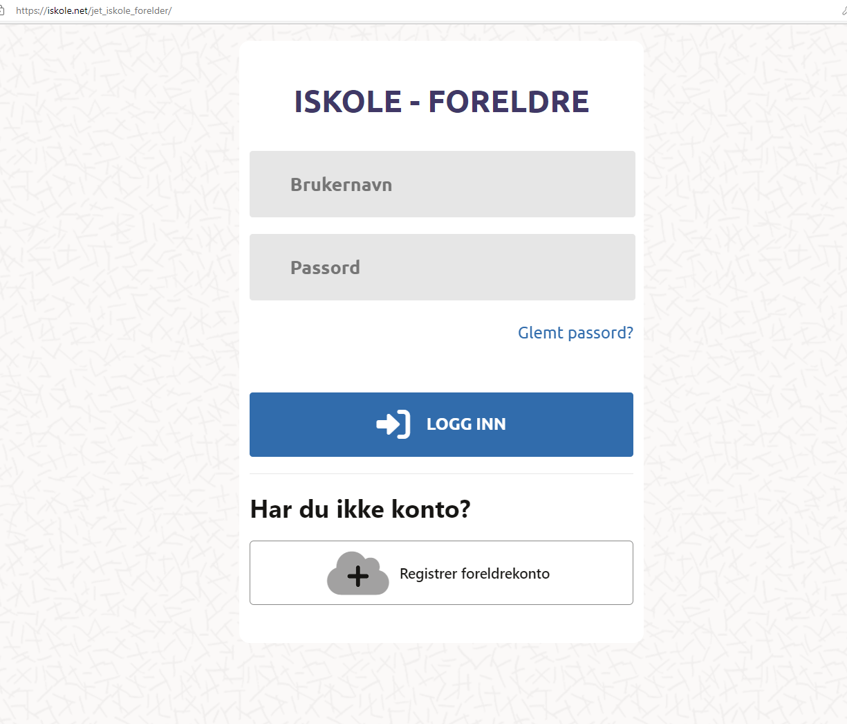 Hvordan logge inn som foresatt i iSkole - Blå Kors VGS Grimstad